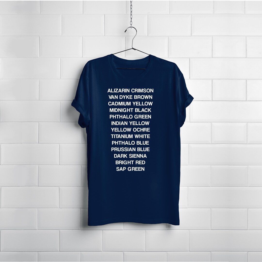 Bob’s Favorite Colors - Artist Shirt - Paint Palette Painter Shirt - Etsy