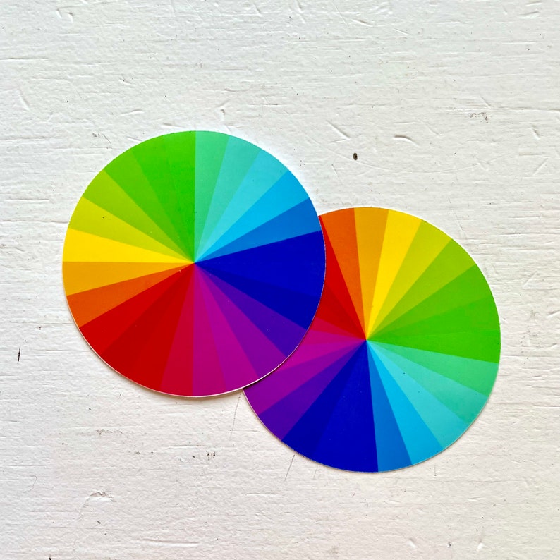 Color Wheel - Vinyl Stickers - Paint Color Ross Painter Painting Art ...