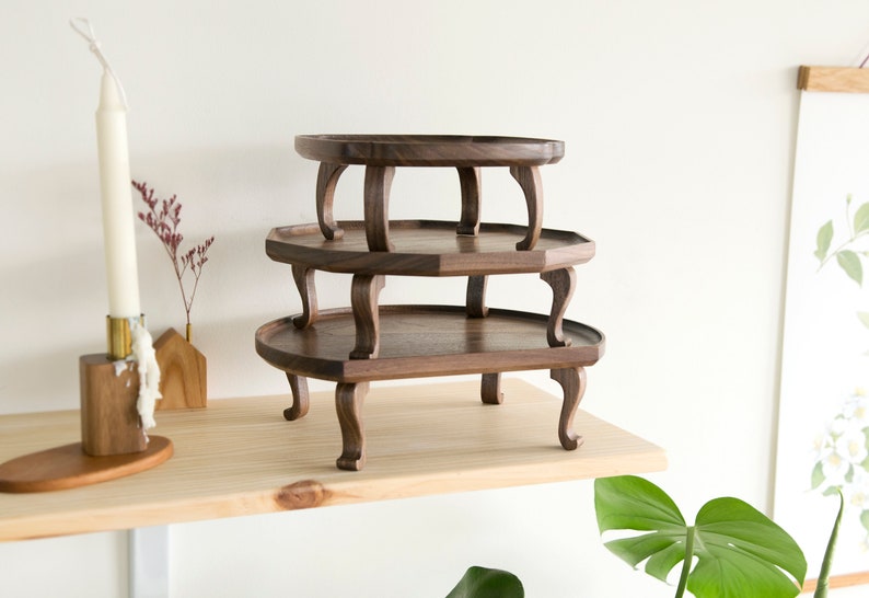 Walnut Mini Soban / Korean Antique Style Small Table / - Etsy