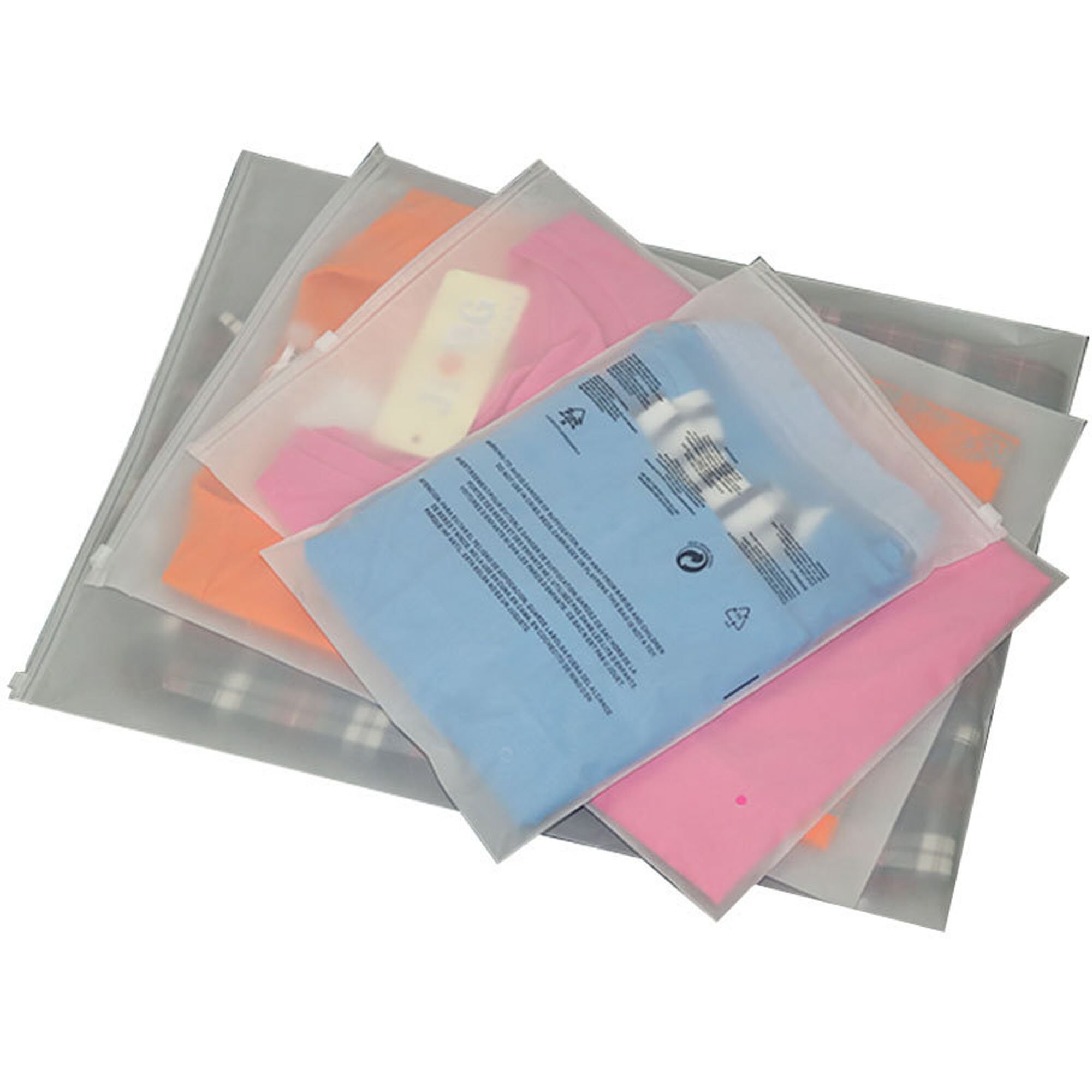 Custom Plastic Zipper Bag, Custom Frosted Zipper Seal Bags With Logo ...