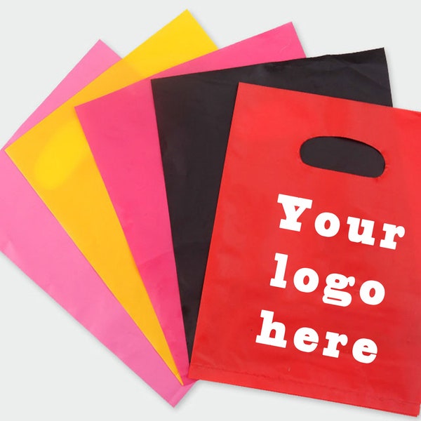 Plastic Bags With Logo - Etsy