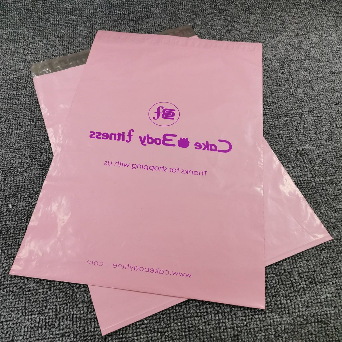 Custom Pink Printed Plastic Bags, Custom Retail Packaging, Custom Poly ...