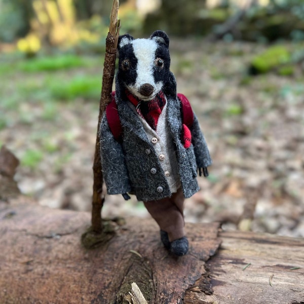 Felt Badger - Etsy