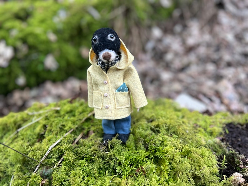 Cute Needle Felted Mole Dressed Animal Collectable - Etsy