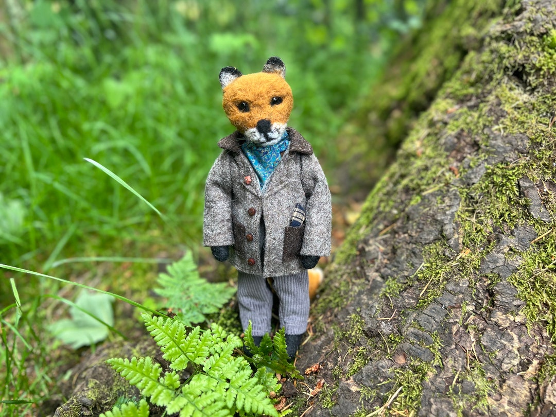 Dashing Needle Felted Fox Dressed Animal Collectable - Etsy