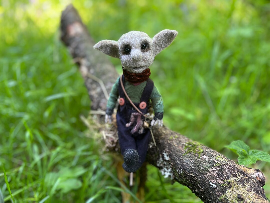 Cute Needle Felted Goblin Dressed Animal Collectable - Etsy