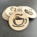 Coffee Coasters, Set of 12, Laser Cutting Files, SVG, DXF, Tea Coaster ...