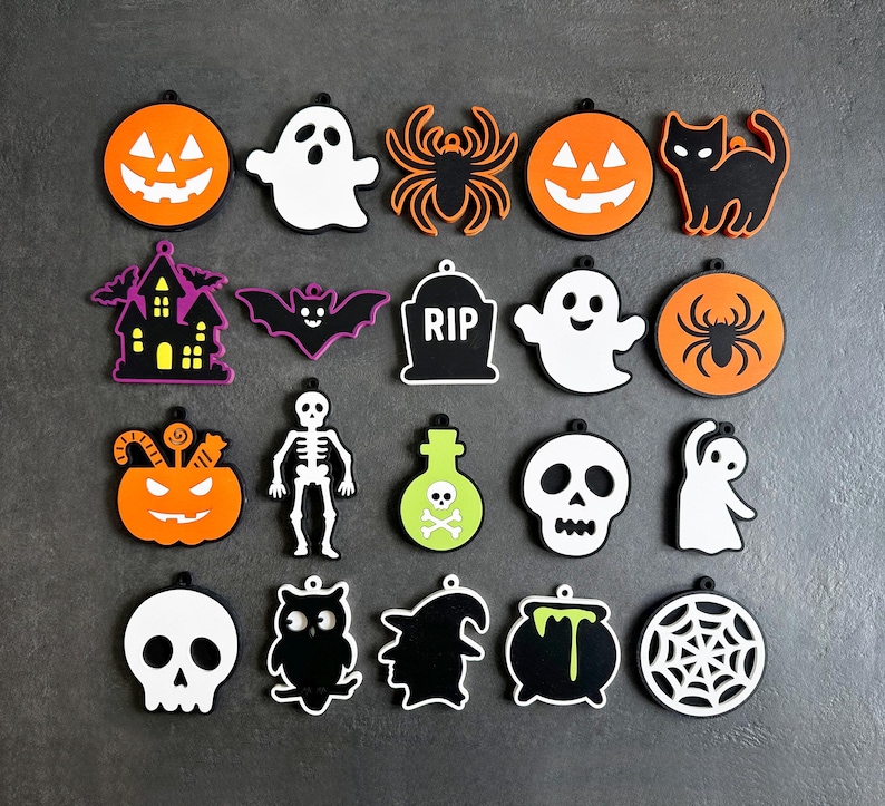 Halloween SVG Bundle - Set of 20, Layered Laser Cut Files, SVG DXF ...
