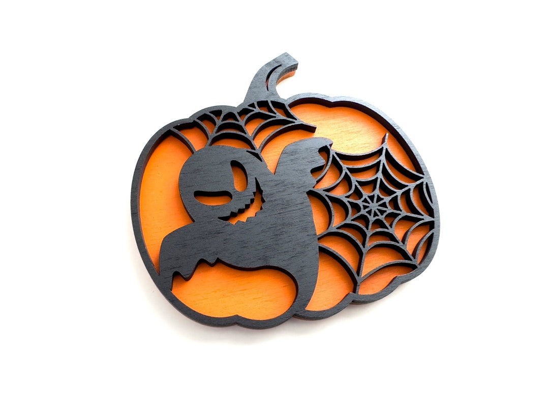 Halloween Pumpkin SVG, Laser Cutting File, Halloween Decor SVG, DXF ...