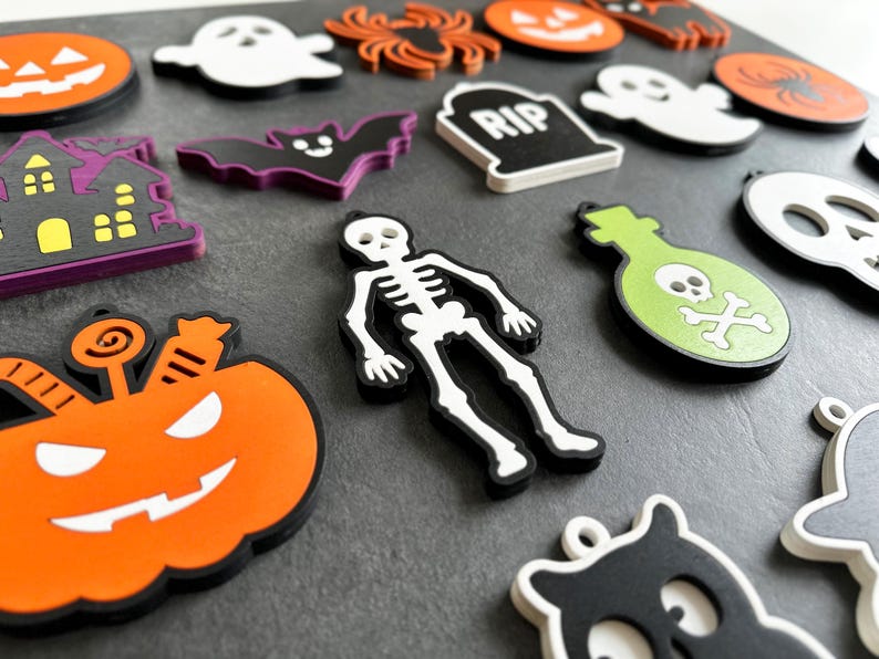 Halloween SVG Bundle - Set of 20, Layered Laser Cut Files, SVG DXF ...