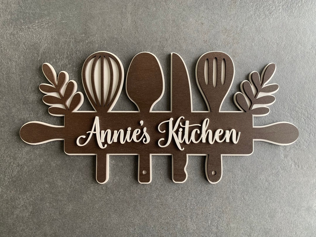 Kitchen Sign, Laser Cutting Files, SVG, DXF, Glowforge Laser Cut File ...