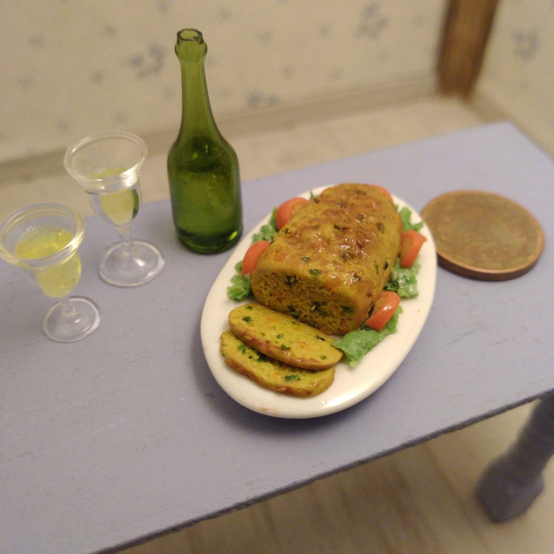 Miniature Vegetarian Meatloaf, 1:12 Scale. - Etsy