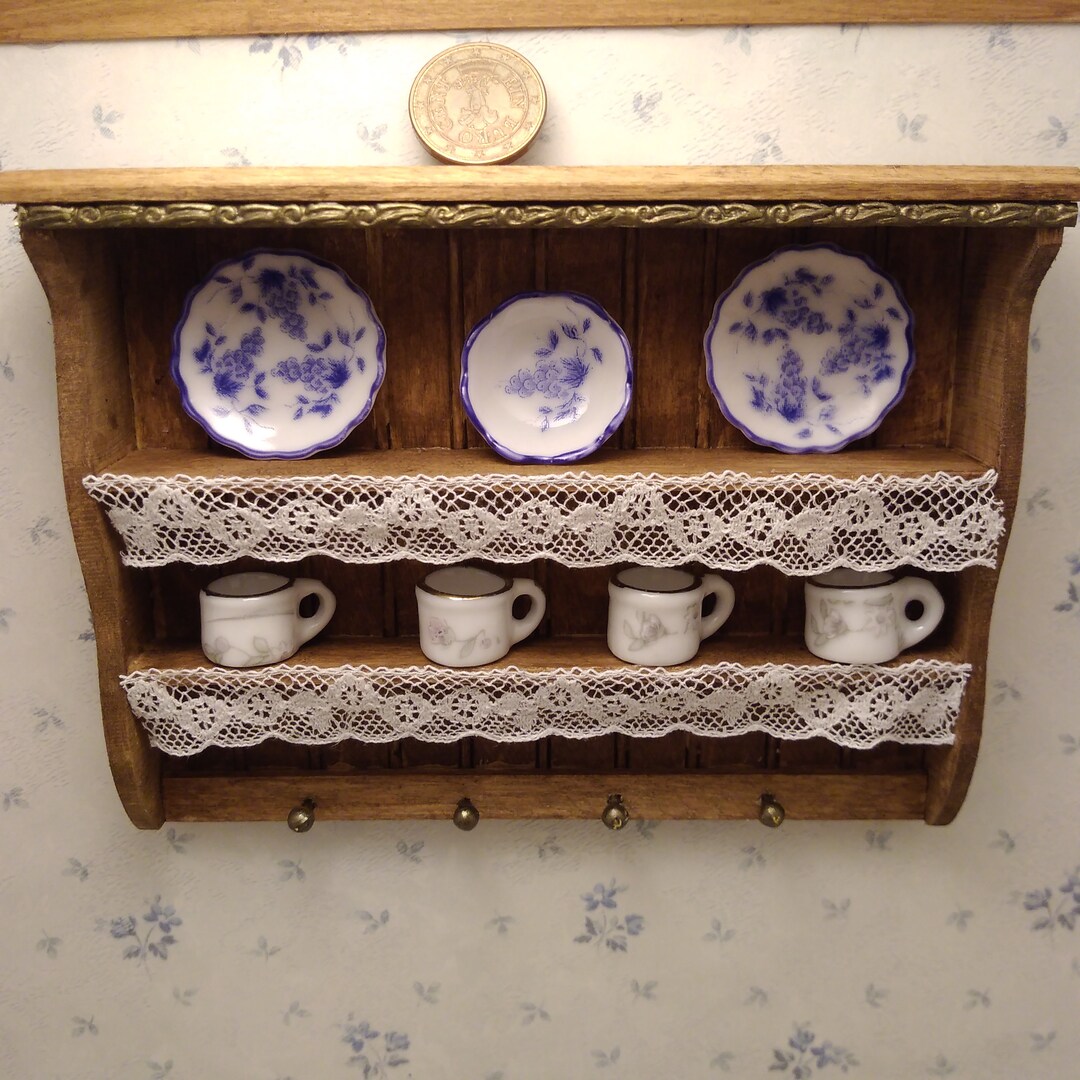 Miniature Plate Rack, 1:12 Scale. - Etsy