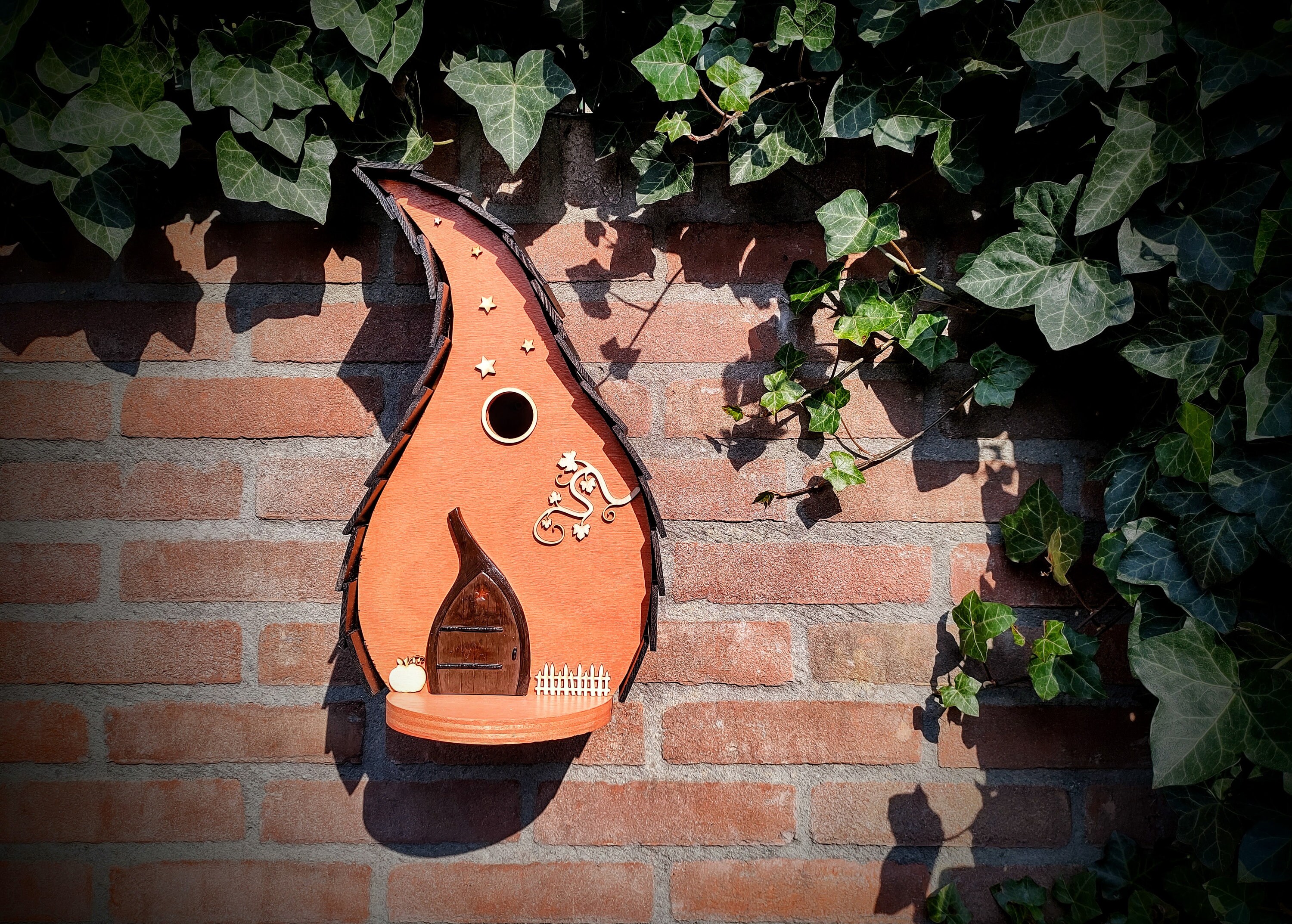 The Pumpkin Patch fairytale birdhouse gardenart - Etsy