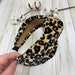 Cheetah Headband for Women Animal Print Head Wrap Top Knot Fashion Hair ...
