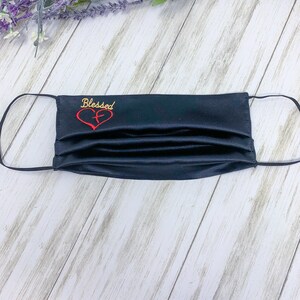 Blessed Embroidered Real Silk Face Mask. Pure Silk Embroidered - Etsy