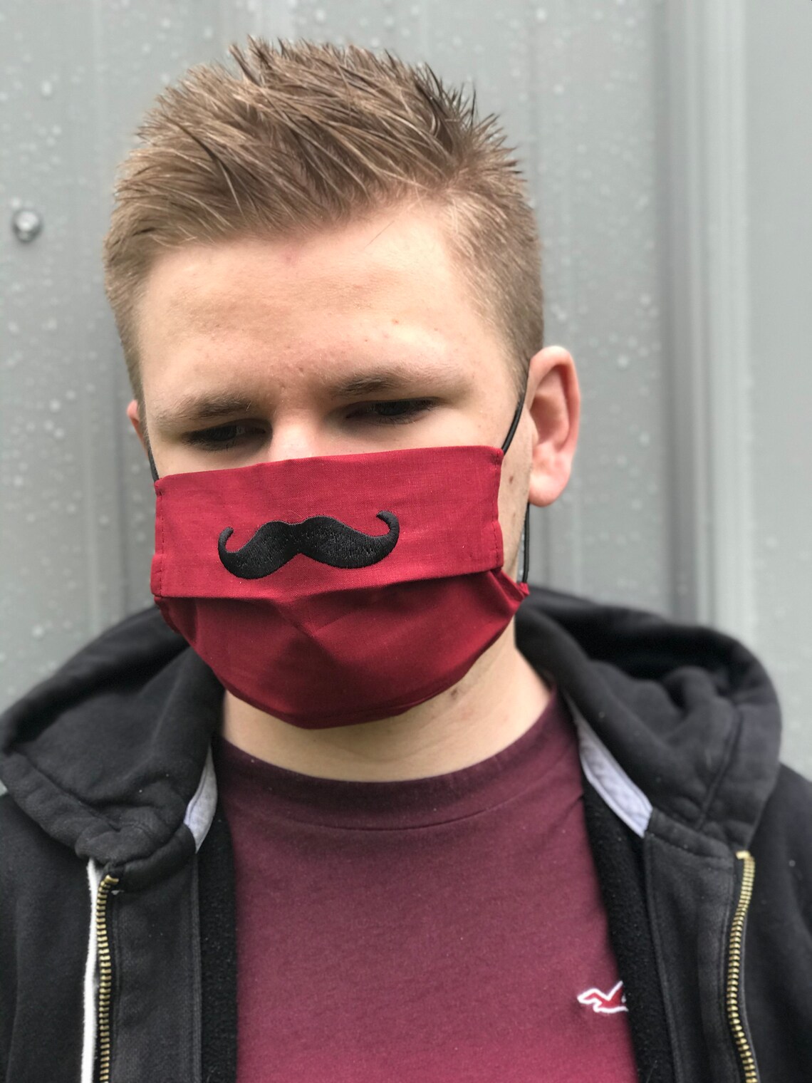 Mustache Embroidered Face Mask. Cotton Mask for Face. Choose - Etsy