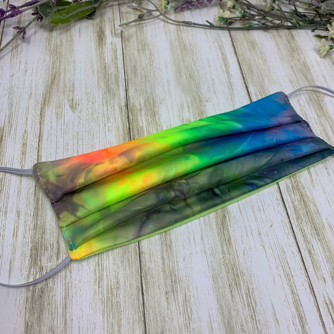 Tie Dye Face Mask. Handmade Multicolored Face Cover. Same Day - Etsy