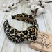Cheetah Headband for Women Animal Print Head Wrap Top Knot Fashion Hair ...