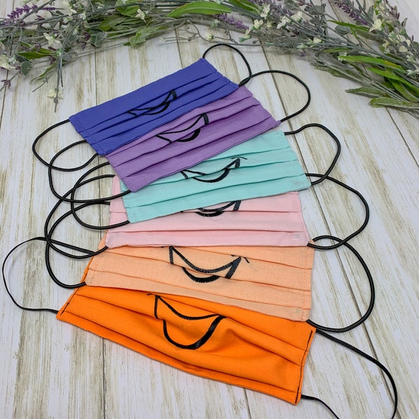 Smile Face Mask - Etsy