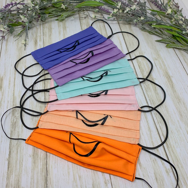 Smile Face Mask - Etsy