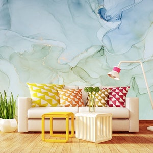 Beautiful Marble Abstract Wall Mural Peel and Stick Vinyl | Etsy