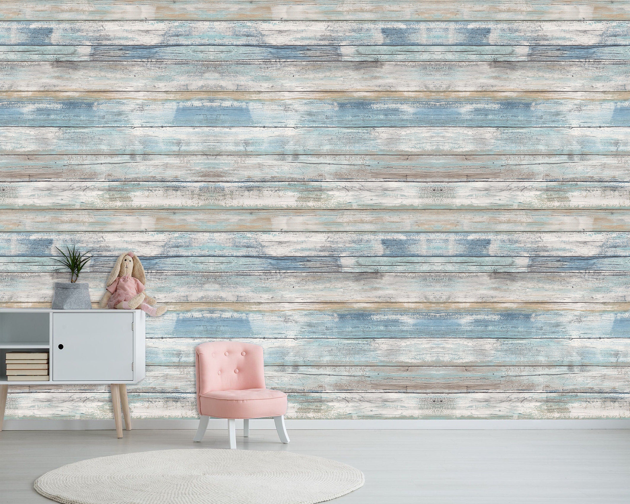 Wood texture mural Distressed wood Vinyl wallpaper Shiplap | Etsy