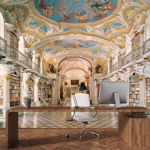 Books Library Wall Mural Old Library Peel and Stick Vinyl - Etsy