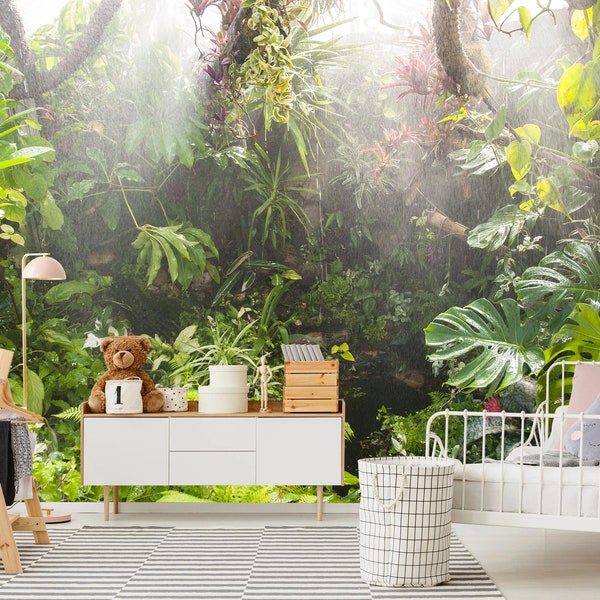 Greenery Mural Wallpaper - Etsy