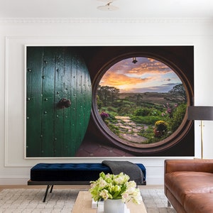 Wall Murals - Hobbit House Mural - Wallpaper Print - Peel and Stick ...