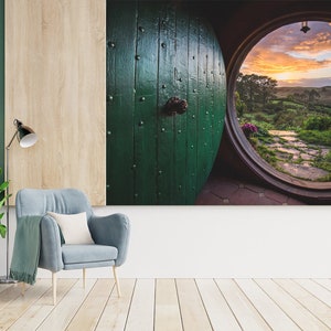Wall Murals - Hobbit House Mural - Wallpaper Print - Peel and Stick ...