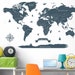 Extra Large World Map Decal Navy World Map Travel Map Decal - Etsy