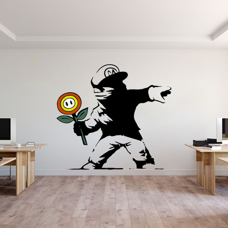 Mario Wall Decal - Etsy