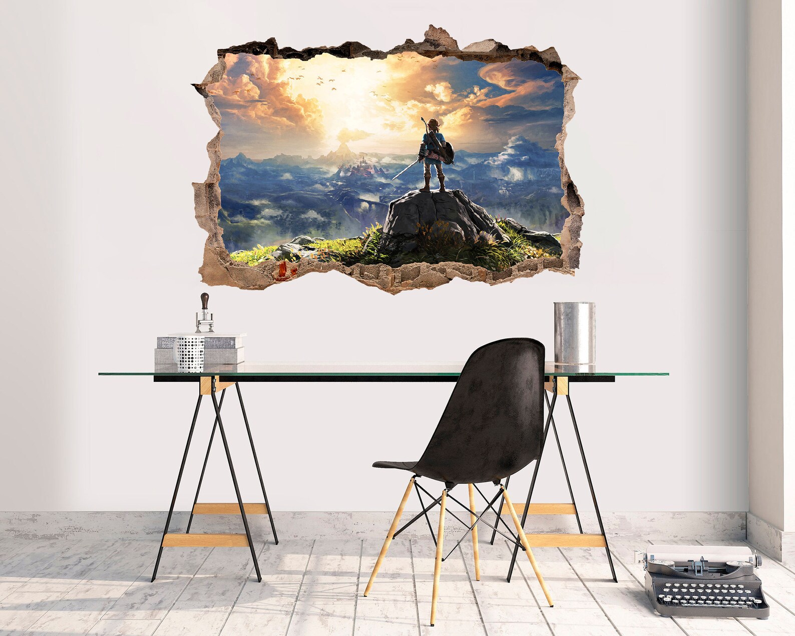 Zelda Wall Decal Video Game Print Zelda Sticker Zelda Wall Decor Video ...