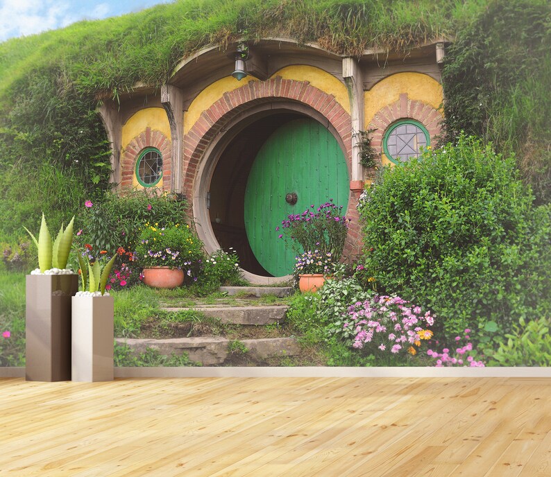 Hobbit House Wall Mural Peel and Stick Homely Cozy Wallpaper - Etsy