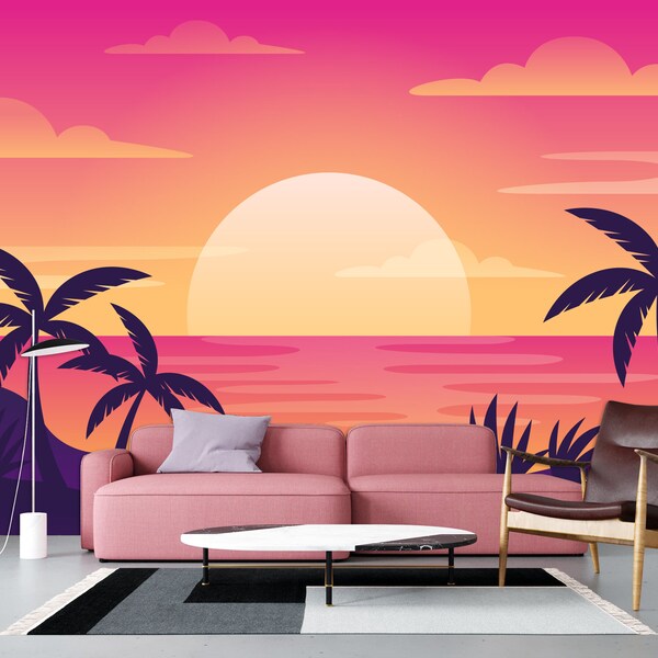 Sunset Wallpaper - Etsy