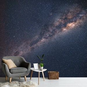Space Star Galaxy Background Wallpaper Peel and Stick Bedroom Playroom Nursery Wall Mural Space ...