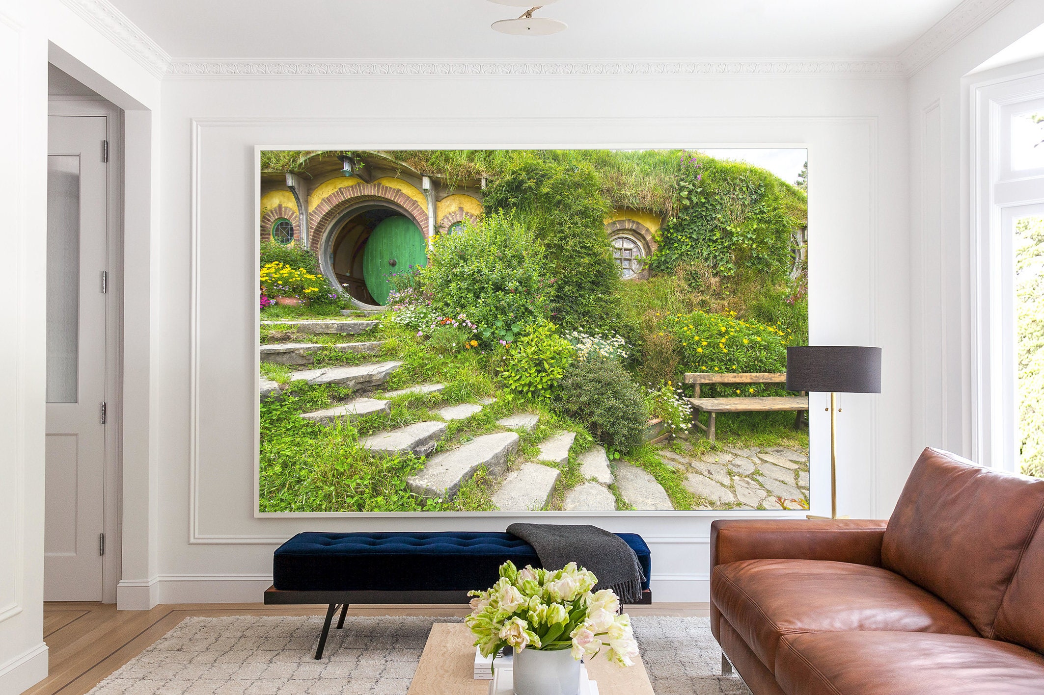 Wall Murals Hobbit House Mural Wallpaper Print Peel & - Etsy Canada