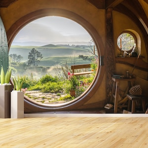 Hobbit House Door Wallpaper Peel and Stick Playroom Wall Decor Movie ...
