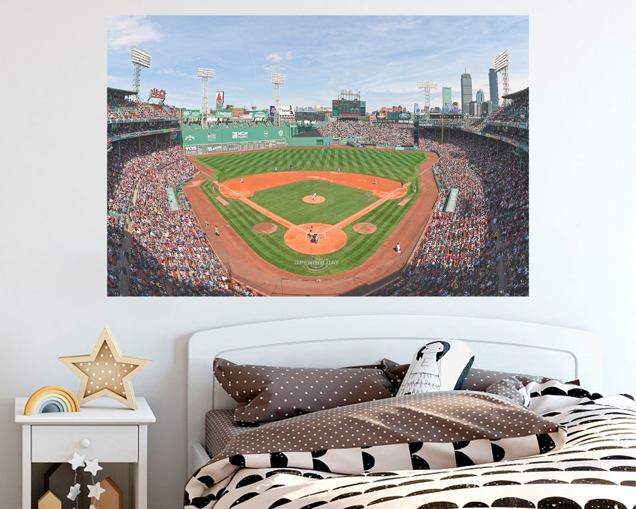Fenway Park Decal Baseball Stadium Fenway Park Print Vinyl Decal Boston ...