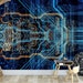 Abstract Electronic Circuit Board Wall Mural Wallpaper IT Technology ...