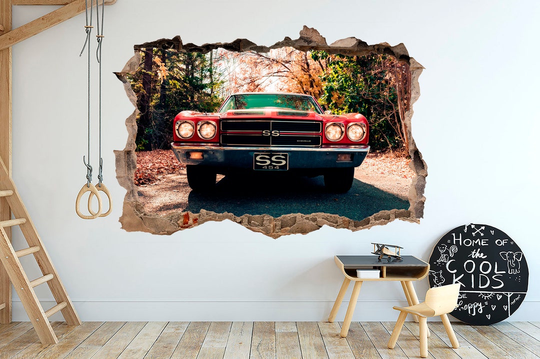 Chevelle SS Wall Decal, Muscle Car Wall Art Sticker - Etsy