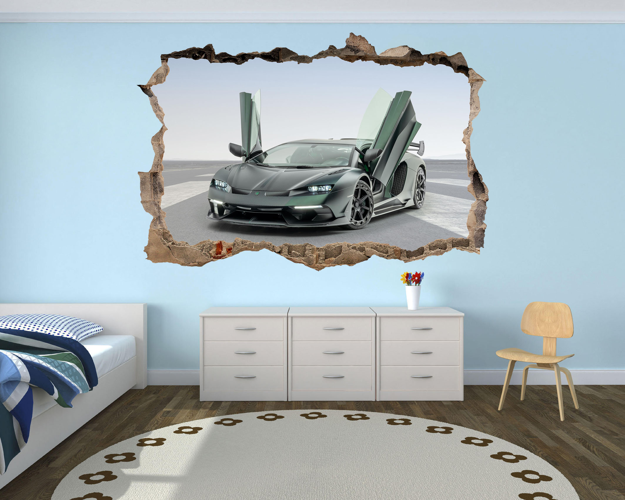 Tuning Lamborghini Aventador Roadster Super Car Wall Decal | Etsy