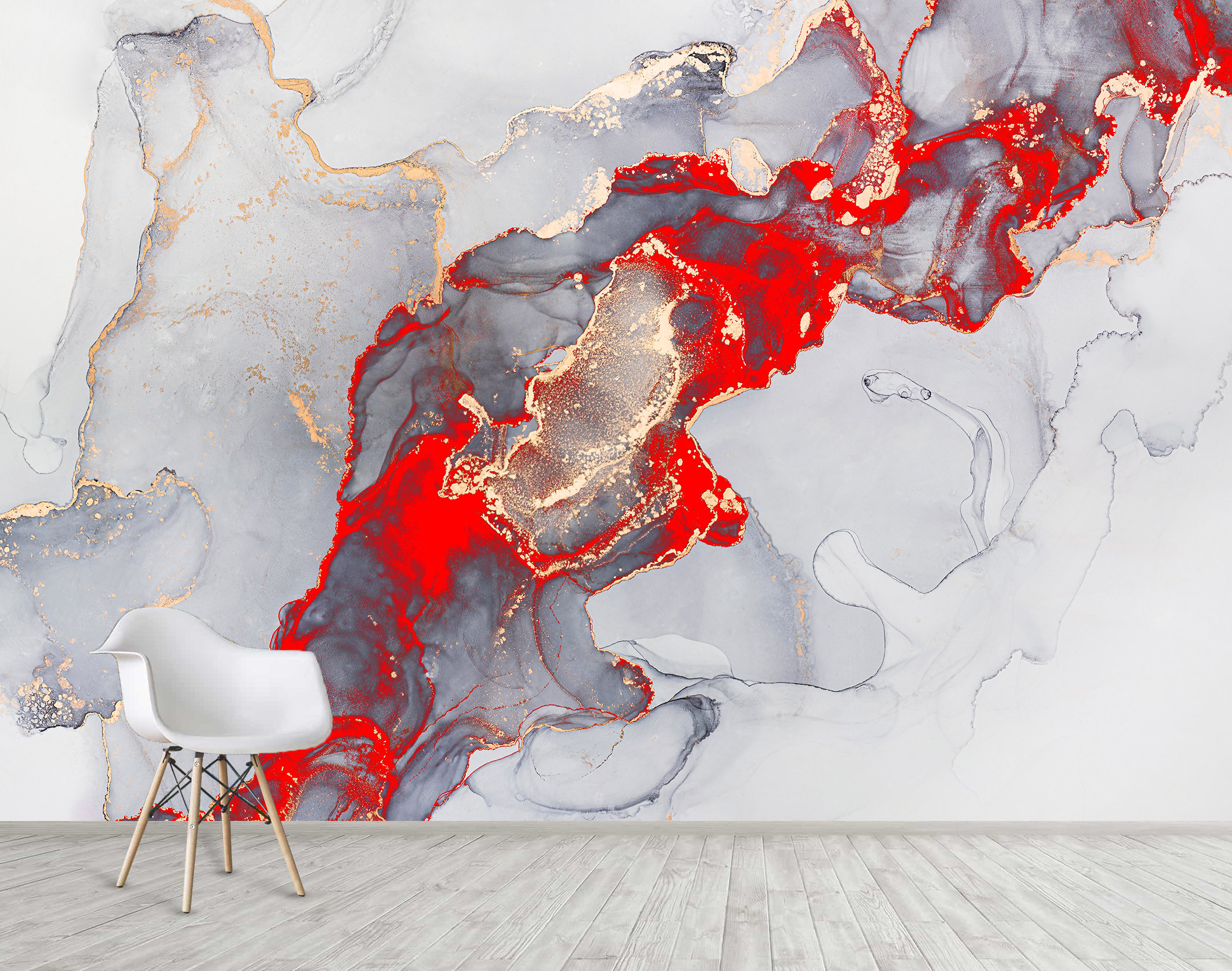 Red And Gold Wallpaper For Walls