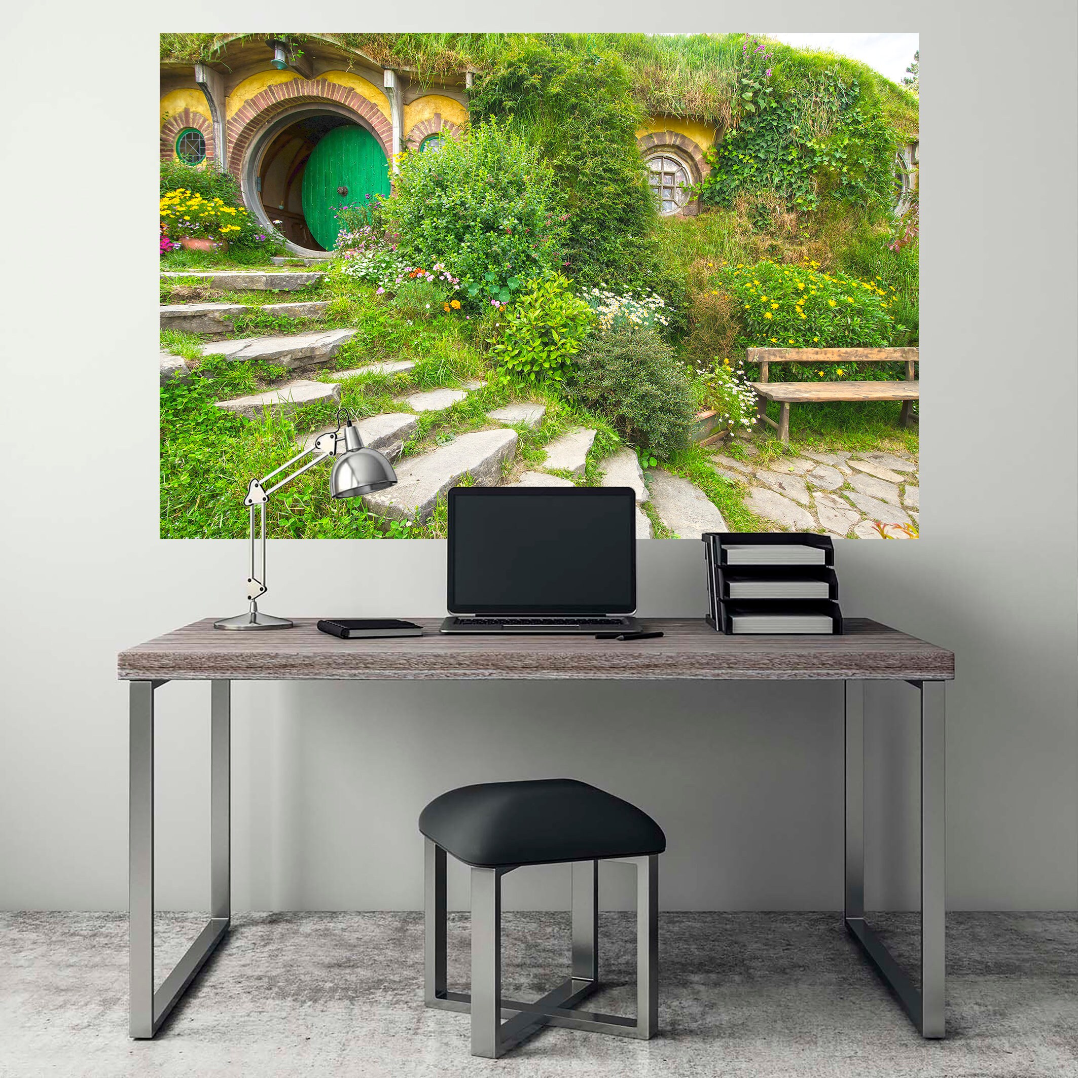 Wall Murals Hobbit House Mural Wallpaper Print Peel & | Etsy Canada