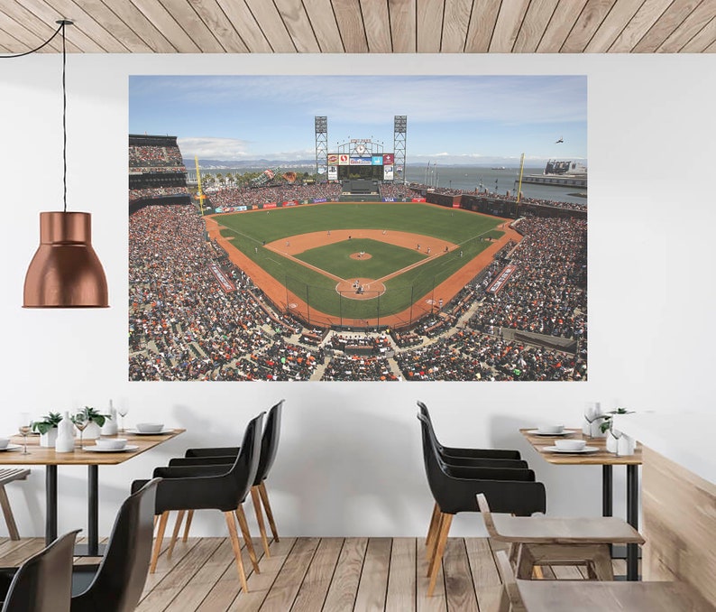 AT&T Park Wall Decal Baseball Park Print Stadium Decor Baseball Park ...