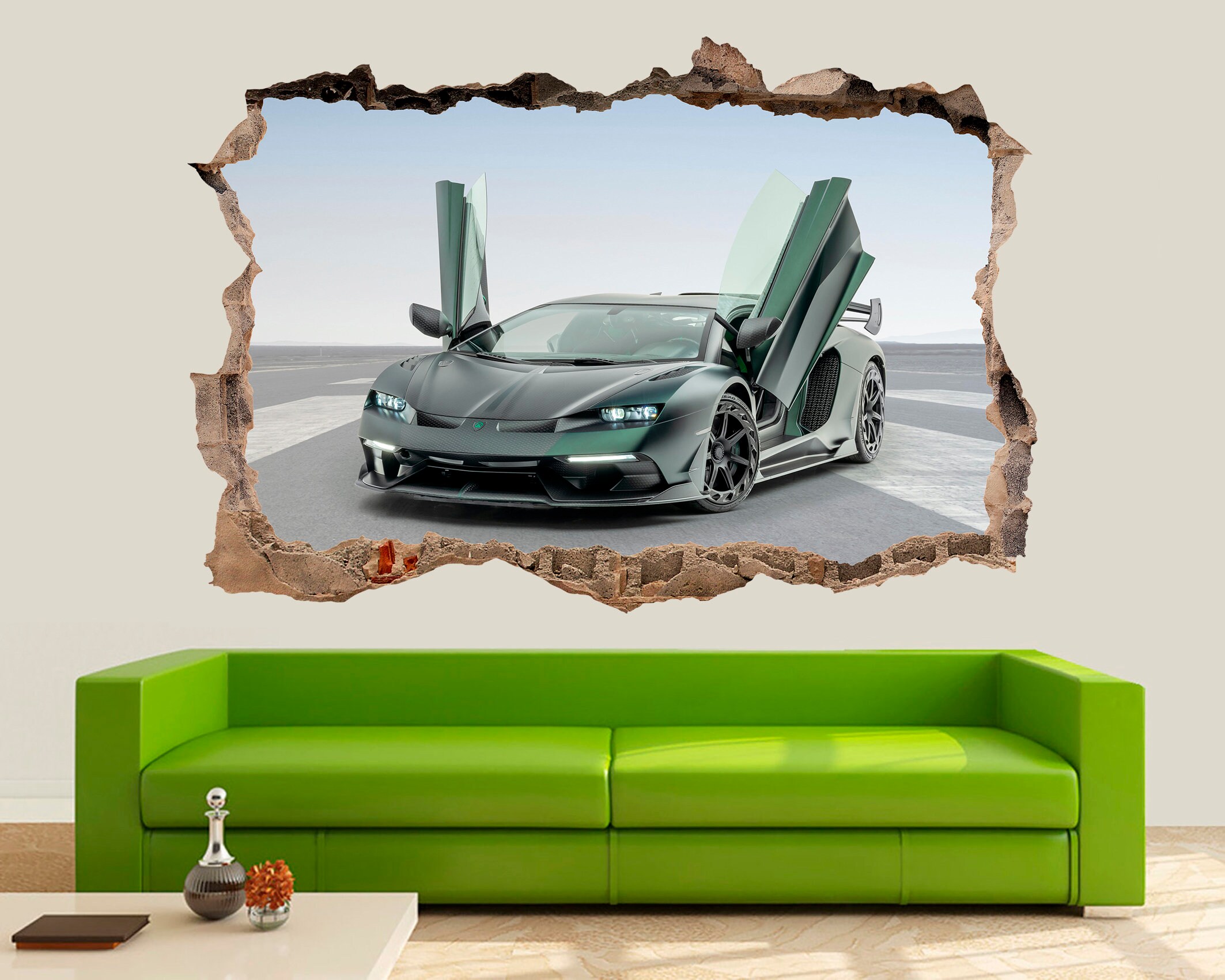 Tuning Lamborghini Aventador Roadster Super Car Wall Decal | Etsy
