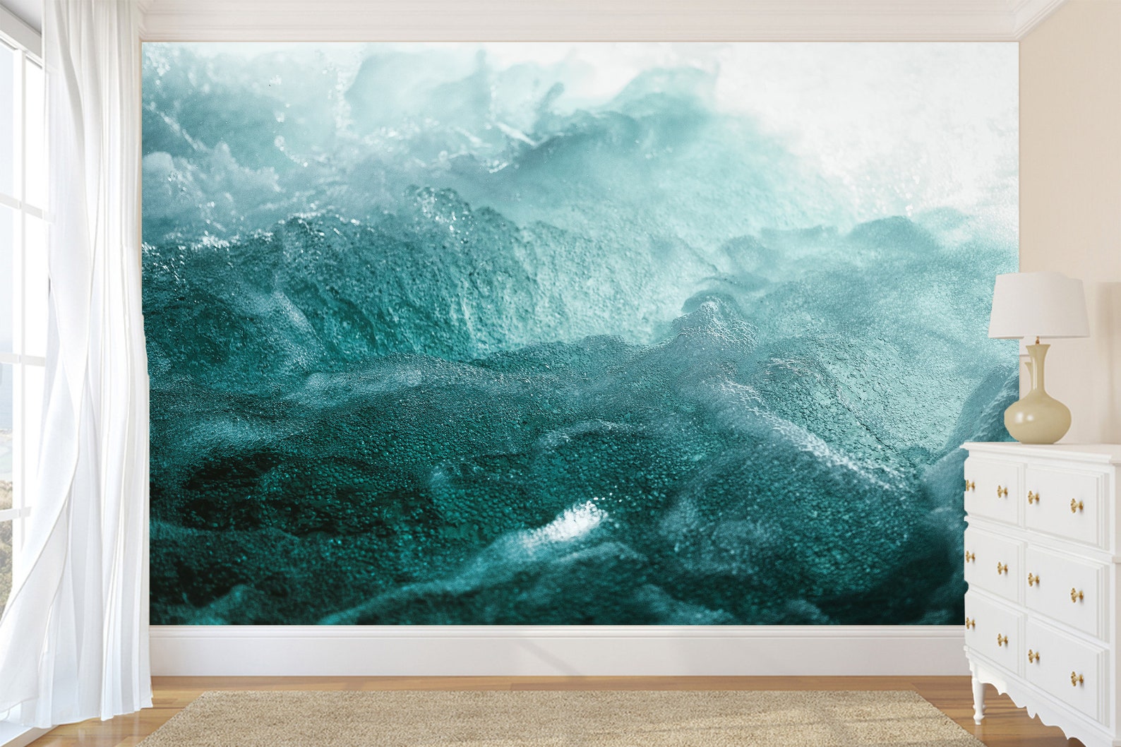 Water Mural Underwater Wallpaper Abstract Mural Sea Wave | Etsy