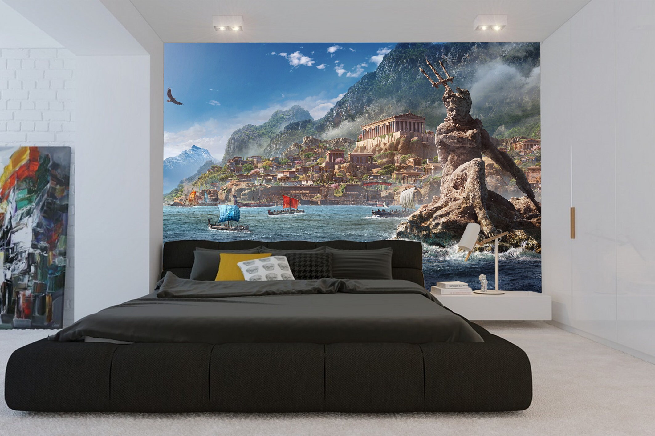 Poseidon Mural Wallpaper Peel and Stick Vinyl Wallpaper - Etsy Australia