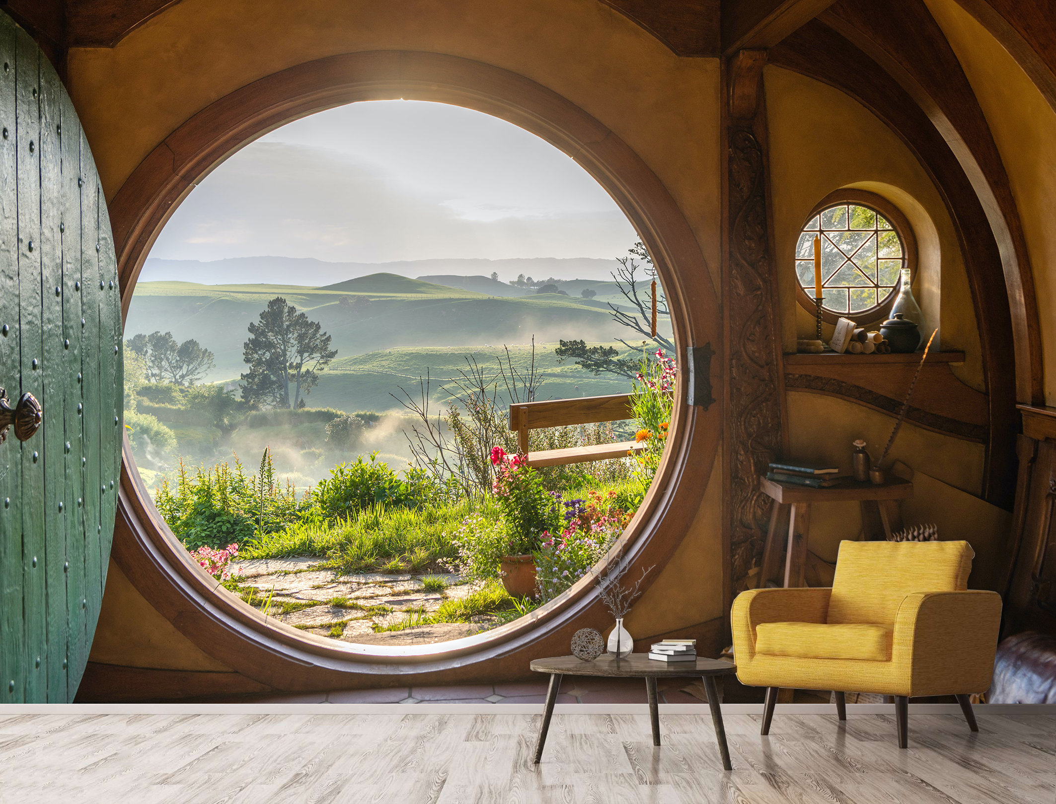 Hobbit House Door Wallpaper Peel and Stick Playroom Wall Decor Movie ...